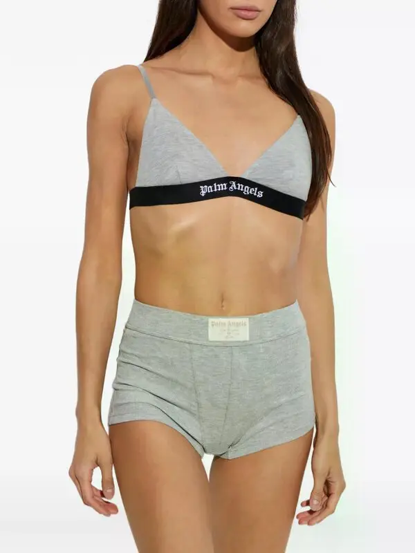 Palm Angels Logo-underband Triangle Bra