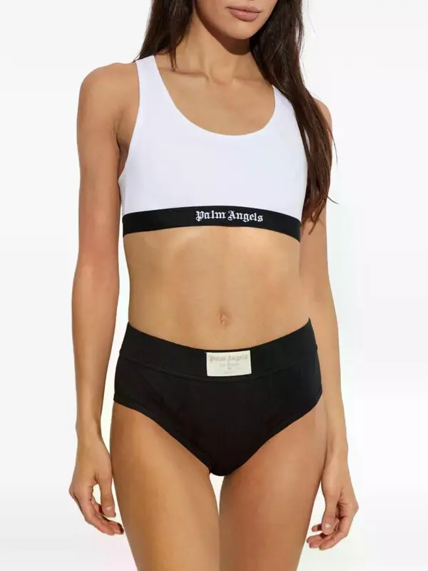 Palm Angels Logo-tape Racerback Bra