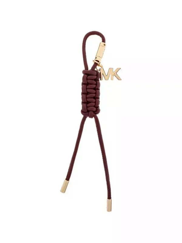 Michael Kors Braided Logo Keychain - Red