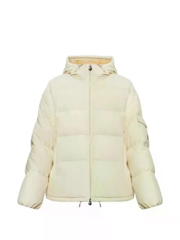Moncler Himalaya Hooded Short Down Jacket - Neutrals