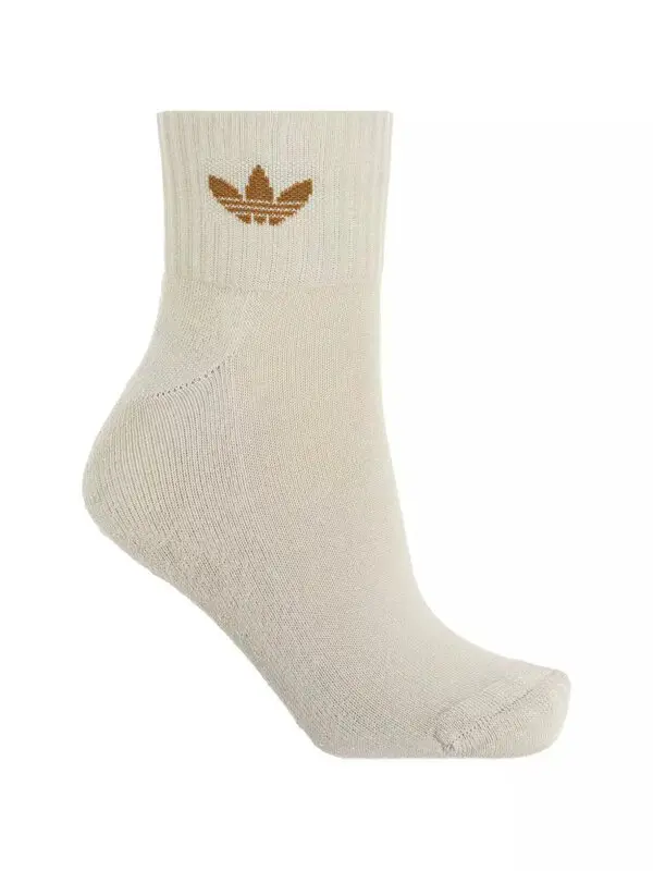 Adidas Logo-embroidered Three-pack Socks