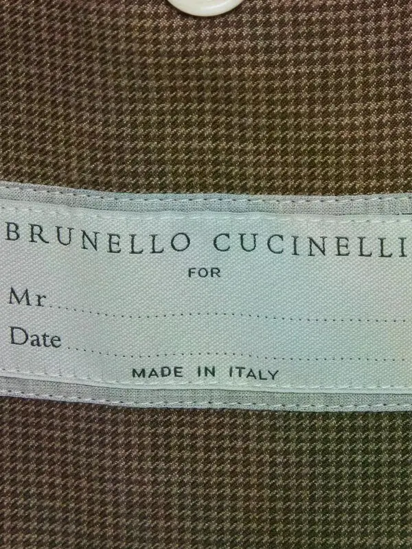 Brunello Cucinelli Houndstooth Single-breasted Blazer