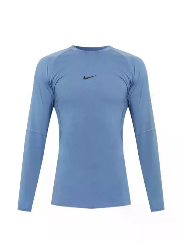 Nike Pro Dri-fit Tight Long-sleeve Fitness T-shirt - Blue