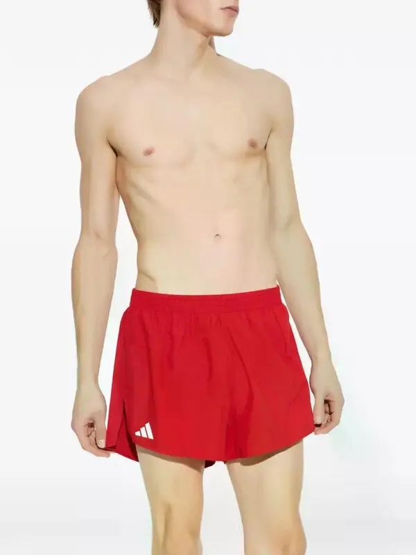 Adidas Adizero Logo-print Shorts - Red