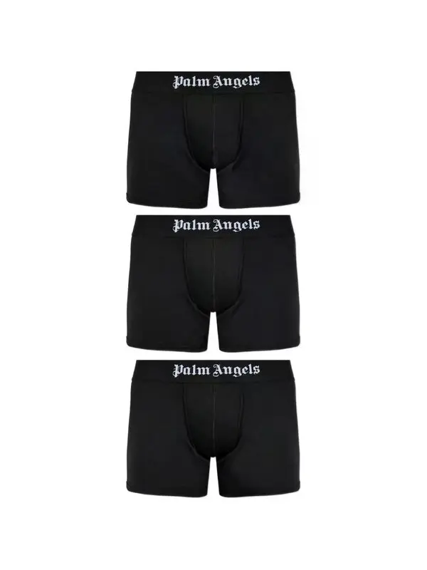 Palm Angels Logo-waistband Boxers - Black