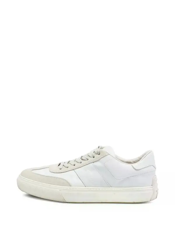 TOD'S T-toe Logo-stamped Sneakers - White