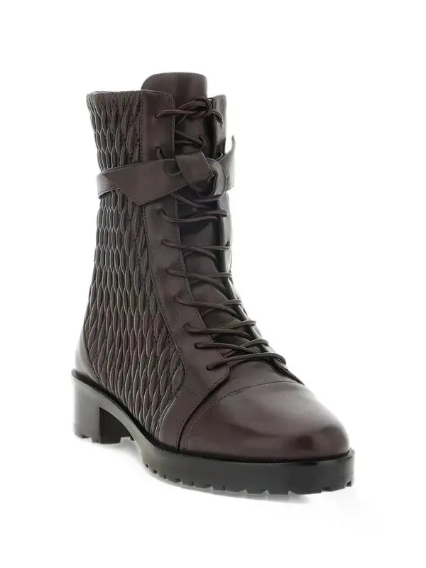 ALEXANDRE BIRMAN Clarita Quilted Lace-up Boots