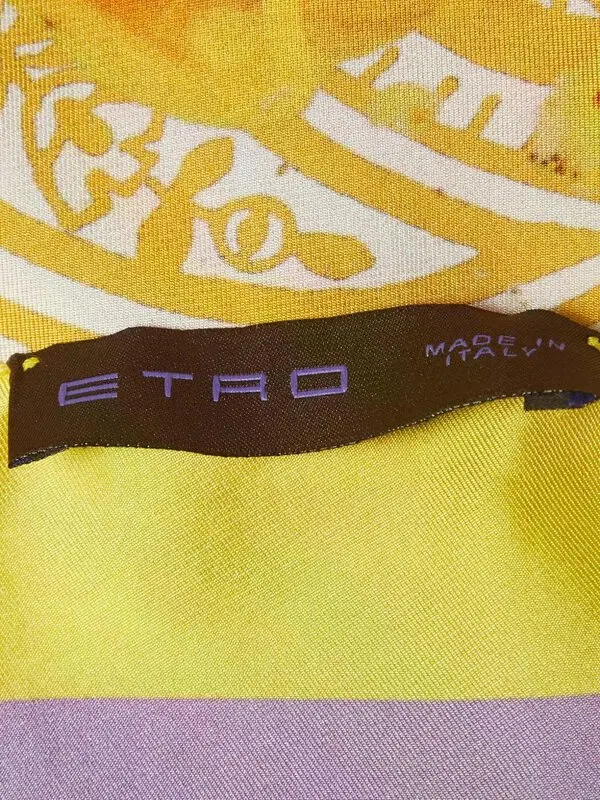 Etro Spaghetti-print Pocket Square