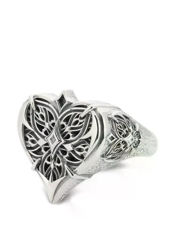 Emanuele Bicocchi Large Notre-heart Ring