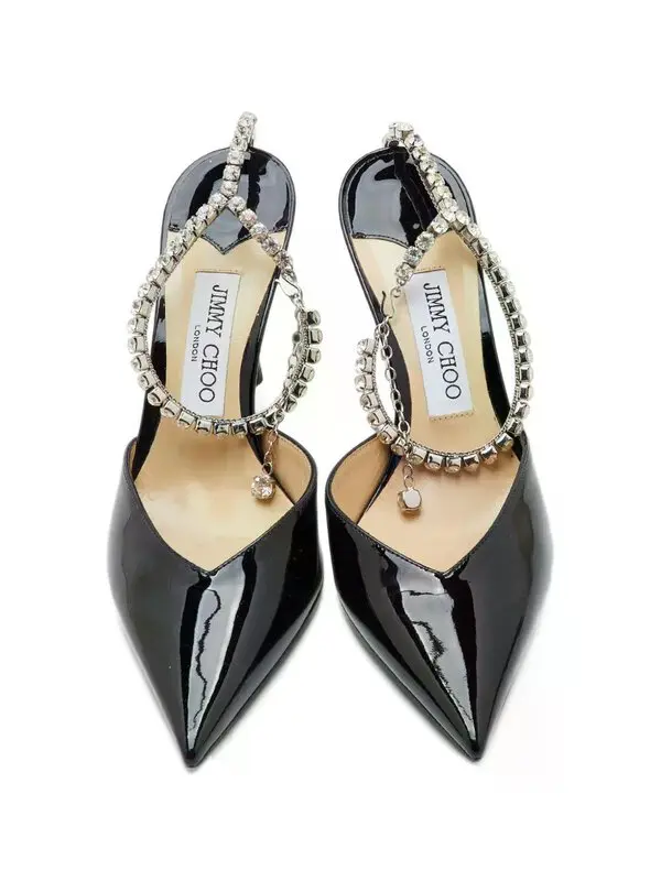JIMMY CHOO Saeda Crystal Ankle Pumps