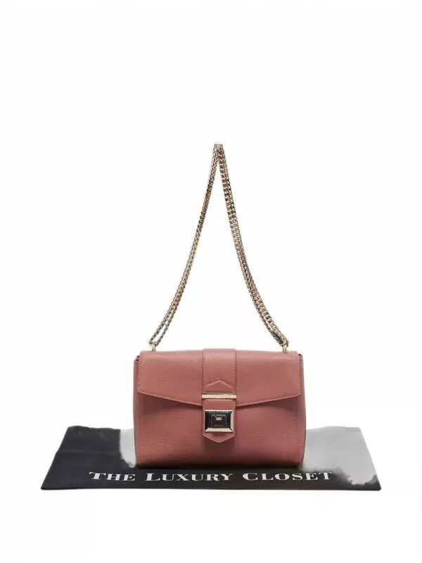 JIMMY CHOO Small Marianne Grained Leather Shoulder Bag
