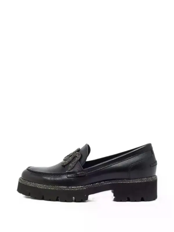 Rene Caovilla Morgana Crystal-embellished Loafers