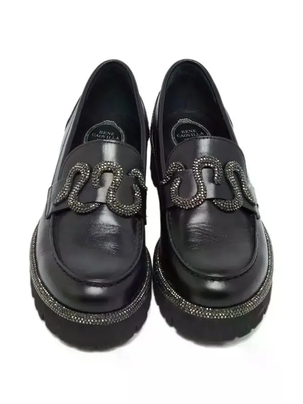 Rene Caovilla Morgana Crystal-embellished Loafers