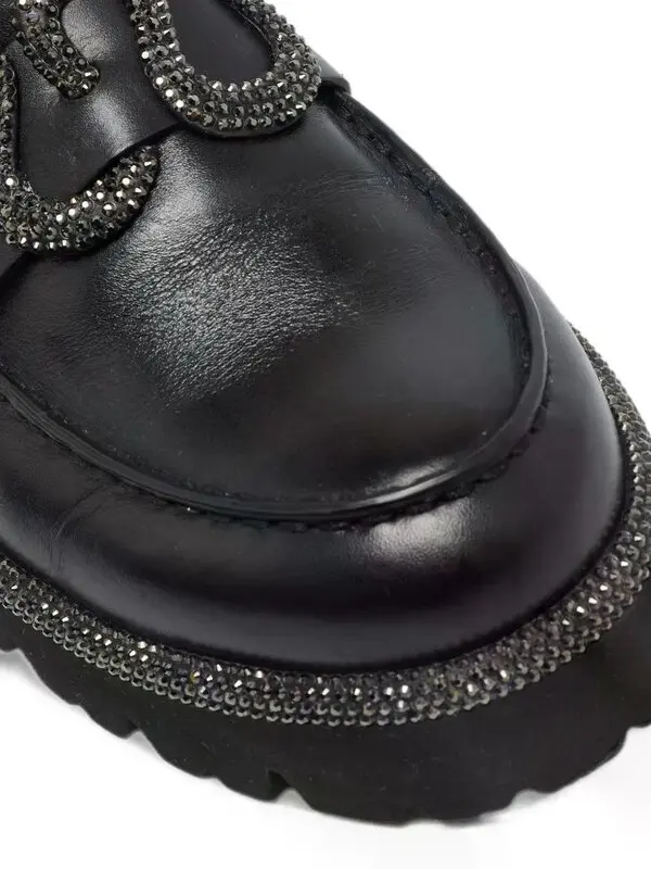 Rene Caovilla Morgana Crystal-embellished Loafers