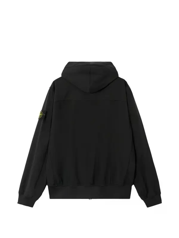 Stone Island 4100118 Light Soft Shell-r E. Dye® Technology In Recycled-polyester Hooded Jacket With Water And Wind-resistant Membrane