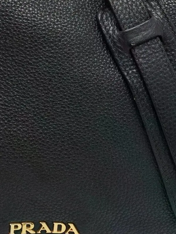 Prada Foldover Leather Shoulder Bag