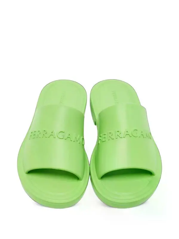 FERRAGAMO Giuneva Logo-embossed Slides