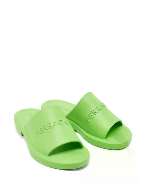 FERRAGAMO Giuneva Logo-embossed Slides