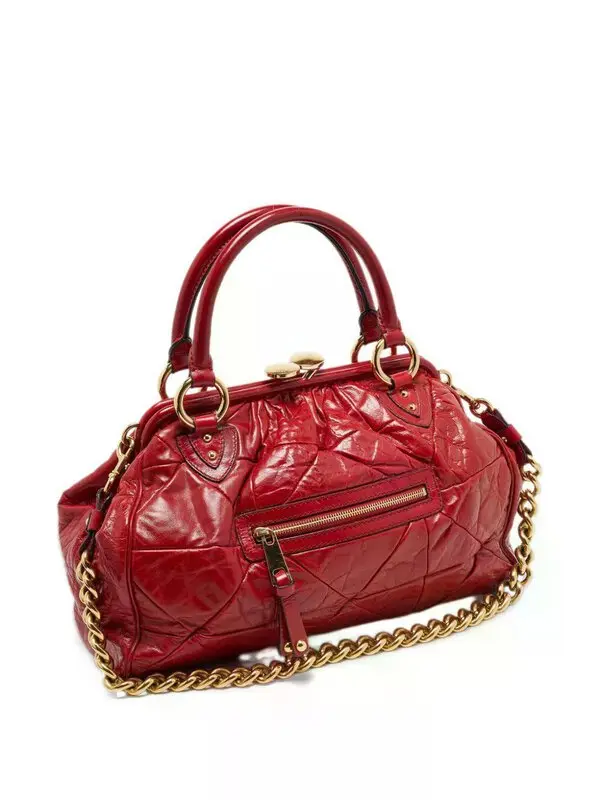 Marc Jacobs Stam Quilted Leather Shoulder Bag - Red