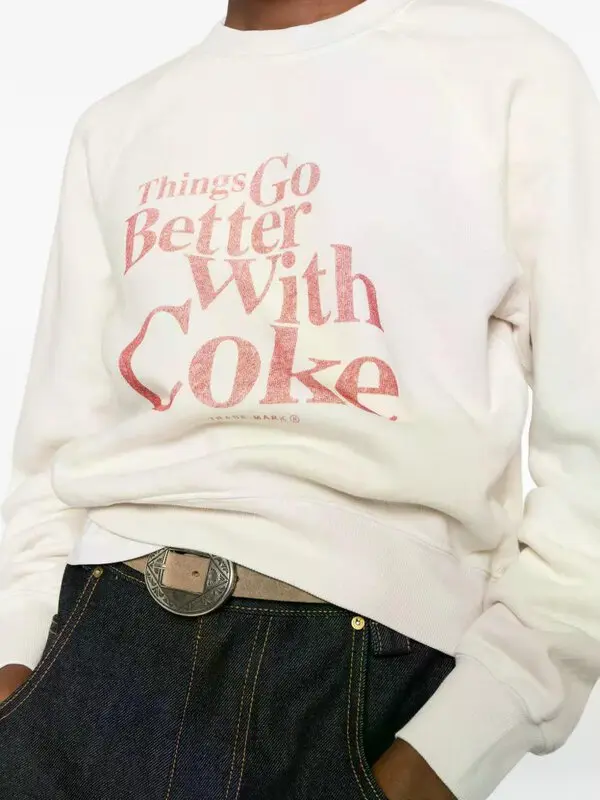 RE/DONE Graphic-print Raglan-sleeve Sweatshirt