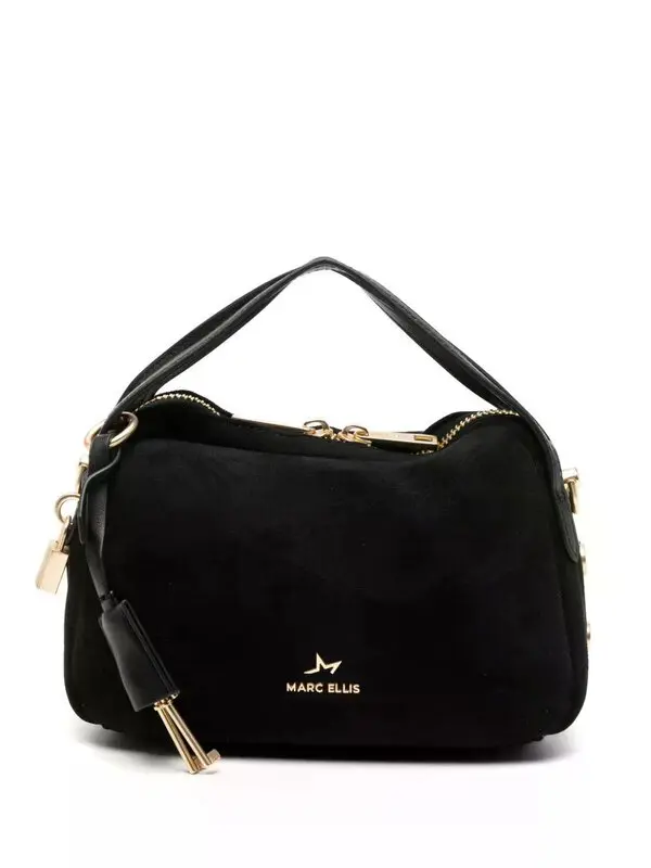 MARC ELLIS Roslyn Padlock-detail Shoulder Bag - Black