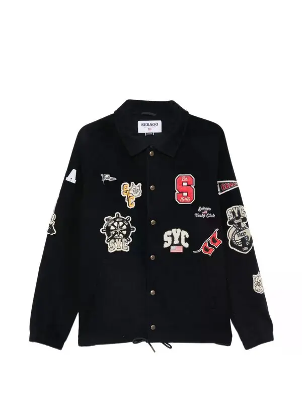 SEBAGO Patch-detail Drawstring Jacket - Black