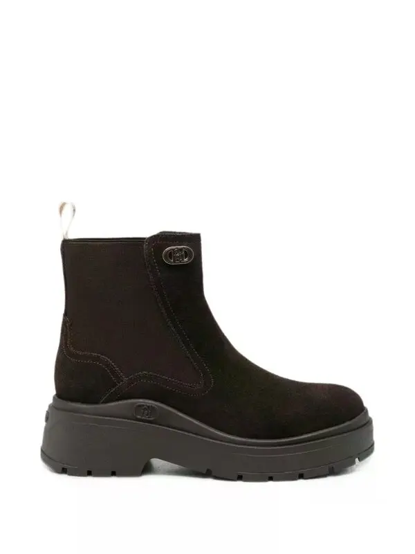 Liu Jo Logo-plaque Boots - Brown