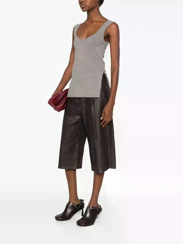 RÓHE Ribbed Side-slit Top