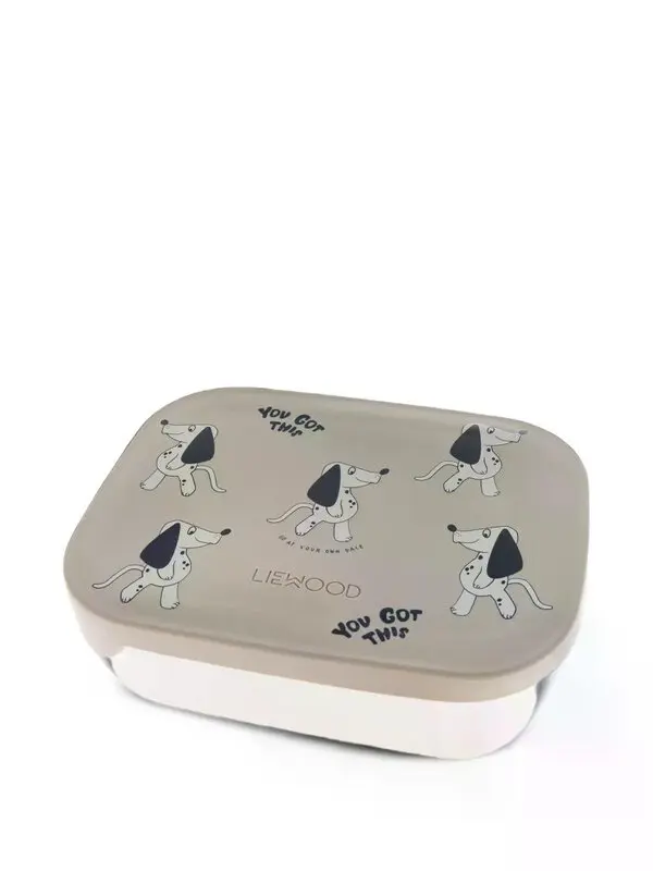 LIEWOOD Arthur Dog-print Lunchbox - Silver