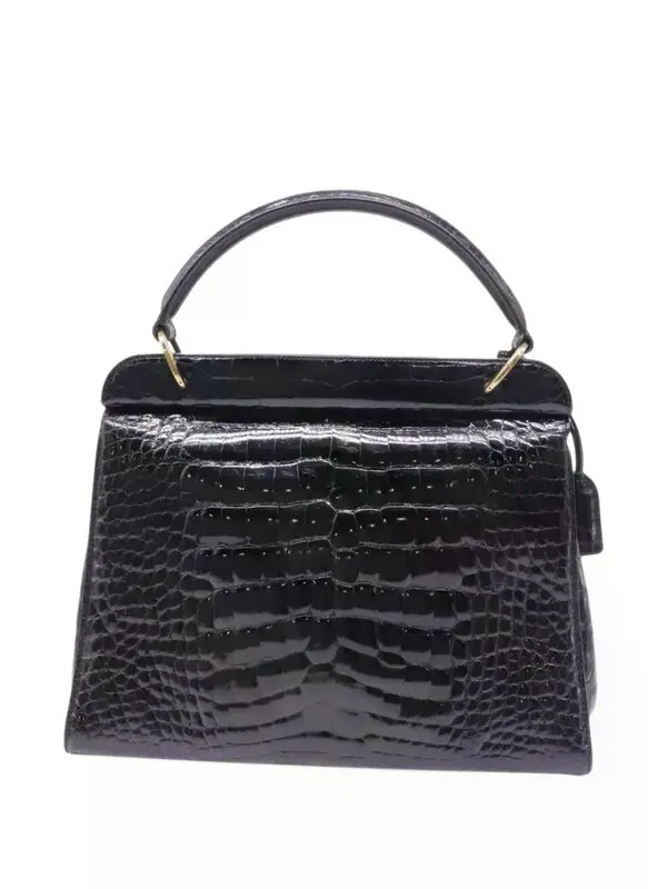 Gucci Double-flap Crocodile-leather Top Handle Bag