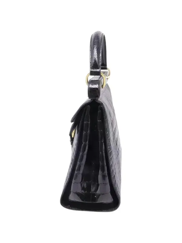 Gucci Double-flap Crocodile-leather Top Handle Bag