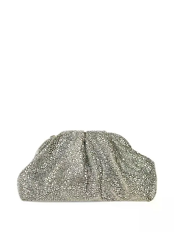 TWENTY FOURHAITCH Mirach Crystal-embellished Ruched Shoulder Bag