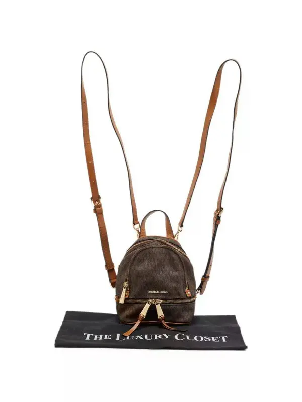 Michael Kors Mini Rhea Monogram Backpack