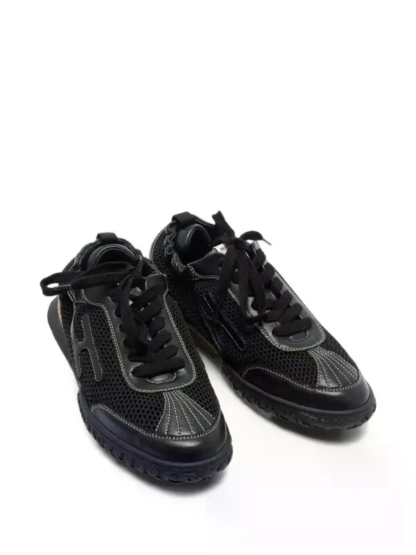 Hermès Jet Leather Mesh Sneakers