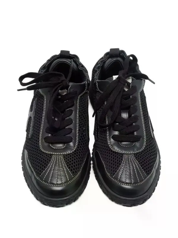 Hermès Jet Leather Mesh Sneakers