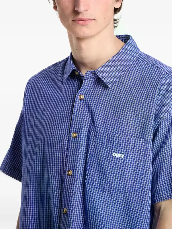 Obey Bigwig Frank Gingham-check Shirt
