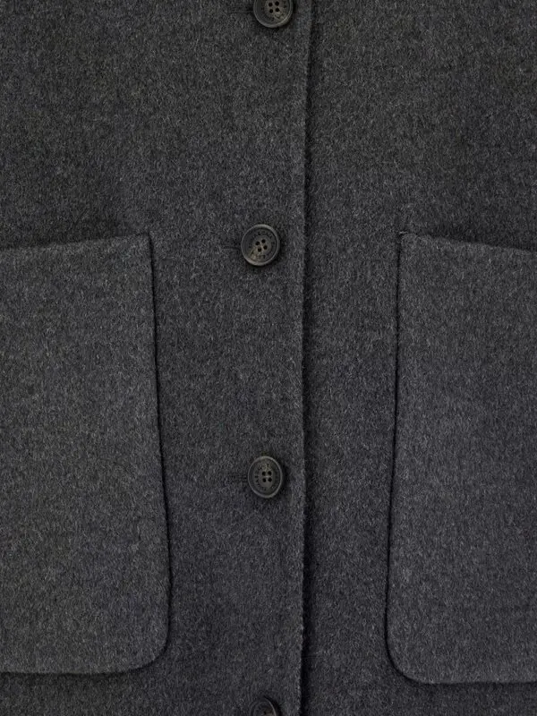 EMMA E GAIA Button-fastening Patch-pocket Coat