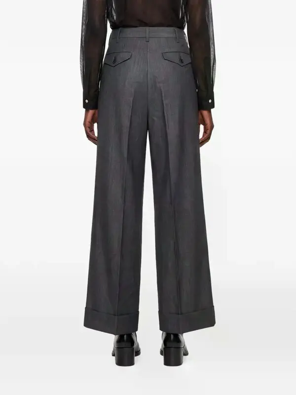 Junya Watanabe Pleated Turn-up Trousers