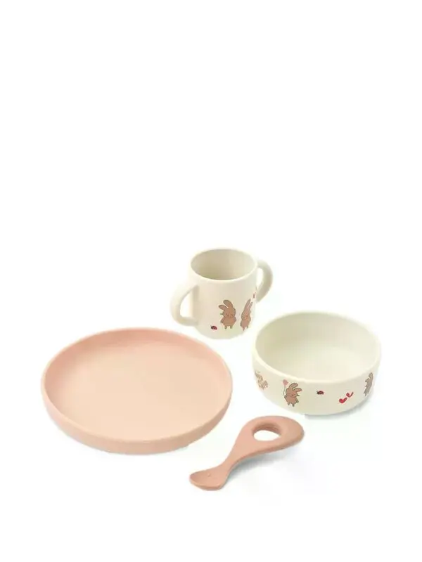 LIEWOOD Vivi Rabbit-print Tableware - Neutrals