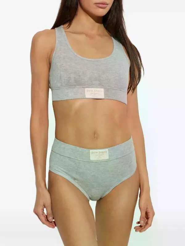 Palm Angels High-waisted Ribbed Briefs