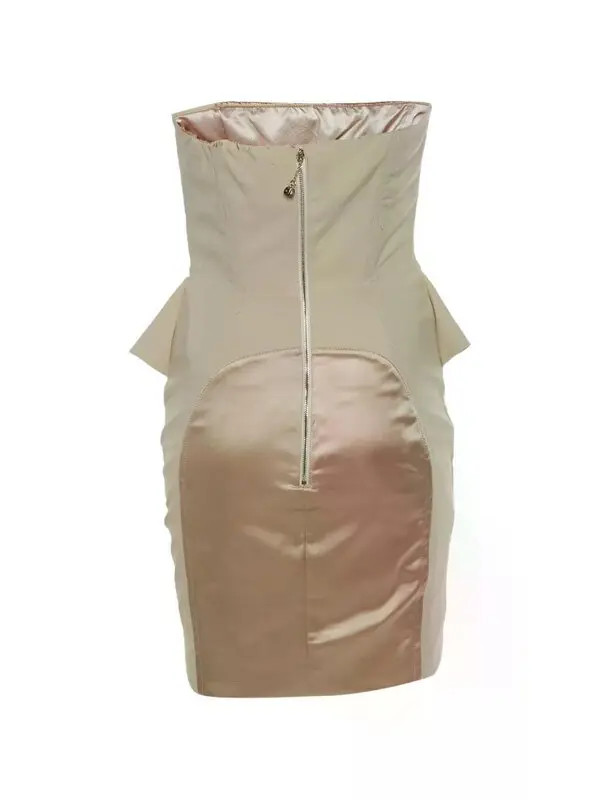 Elisabetta Franchi Bow Peplum Midi Dress