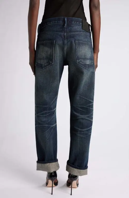 TOM FORD Low Rise Straight Leg Boyfriend Jeans
