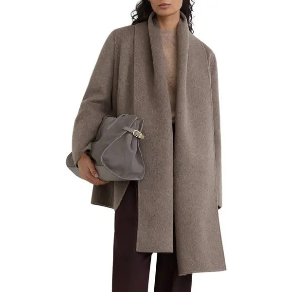 REISS Lori Scarf Wool Blend Coat