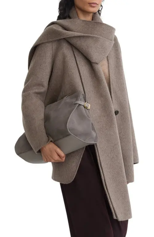 REISS Lori Scarf Wool Blend Coat