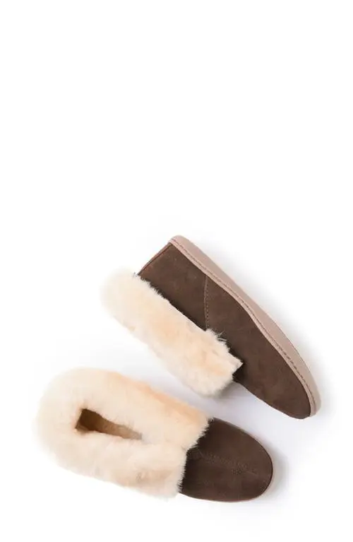 Minnetonka Genuine Shearling Ankle Boot Slipper