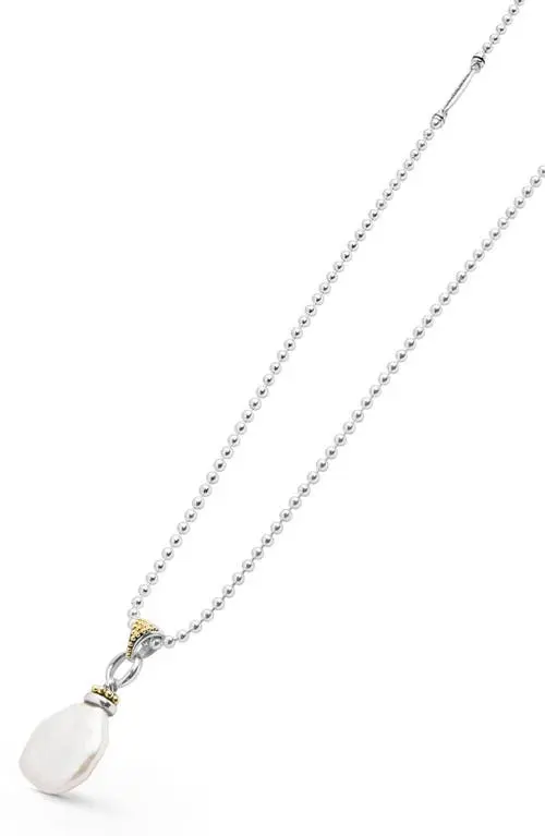 Lagos Luna Baroque Pearl Pendant Necklace