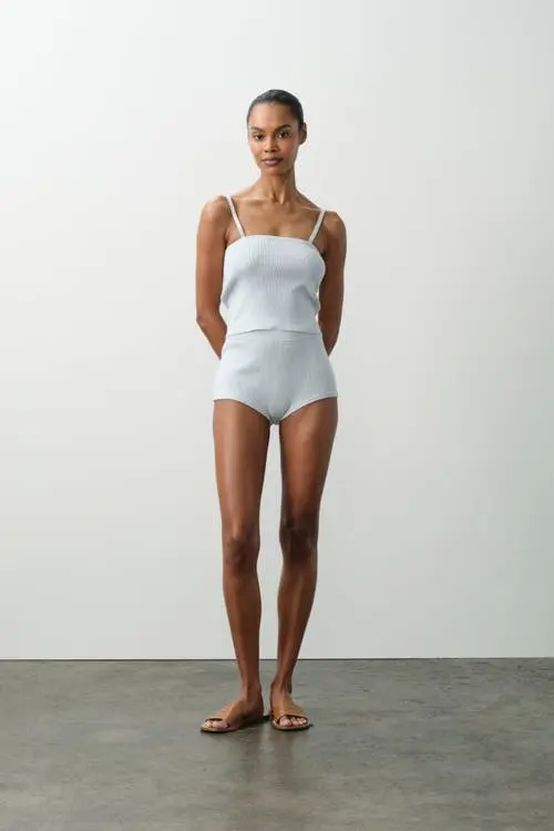 Naked Cashmere Venessa Cotton Cashmere Brief - Cloud