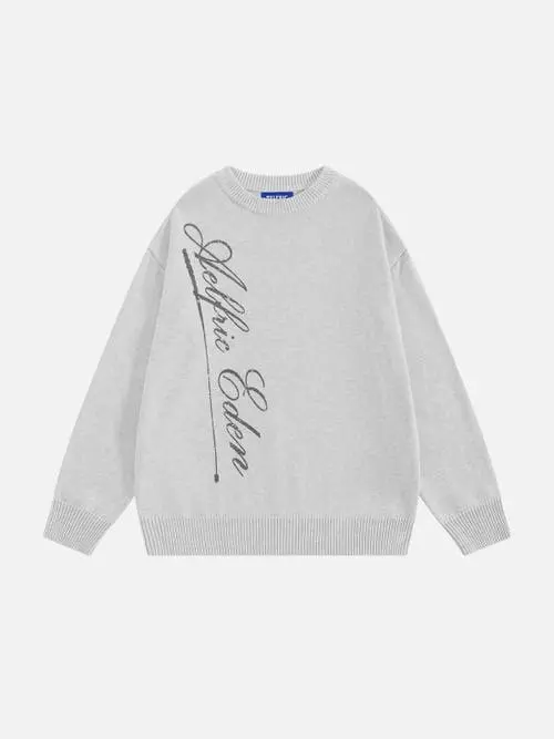 AELFRIC EDEN Script Graphic Sweater