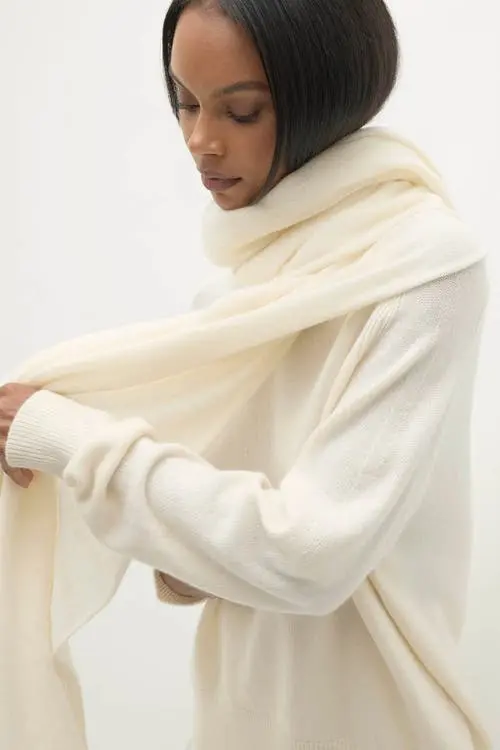 Naked Cashmere Karlie Wrap - Ecru