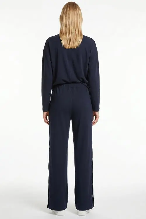 EXQUISE Chevi Side Button Knit Pants